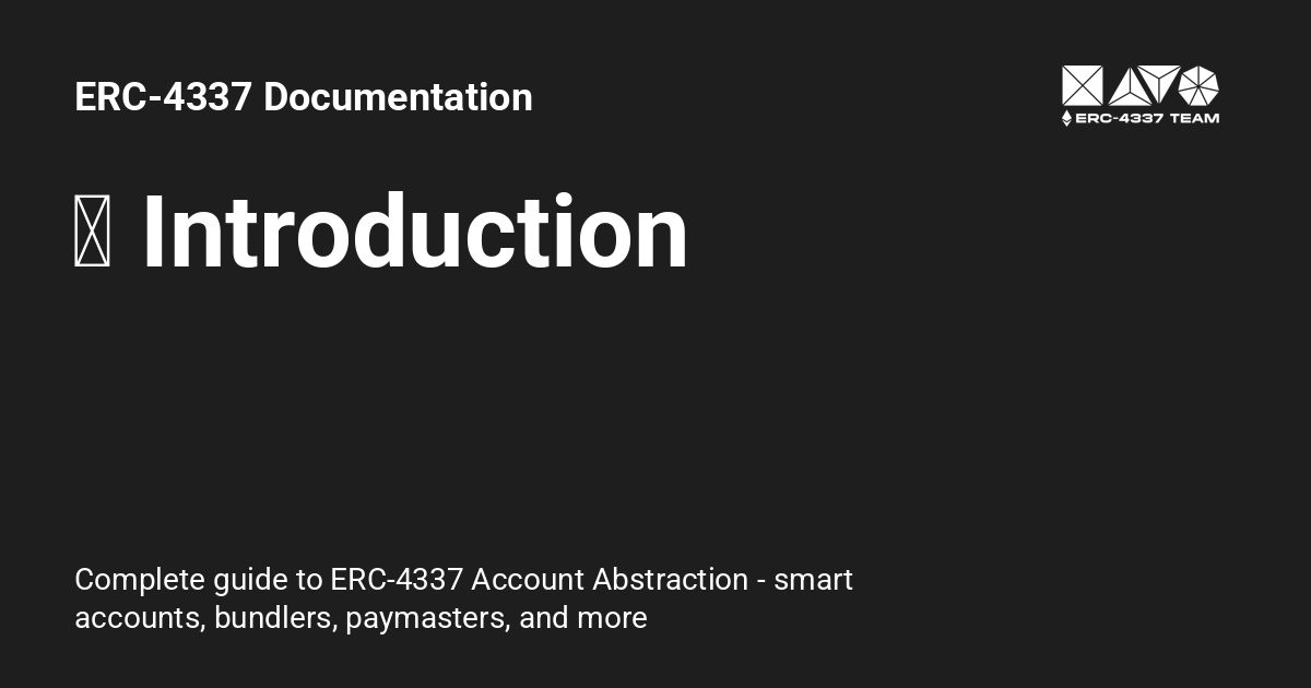 ERC-4337 Documentation